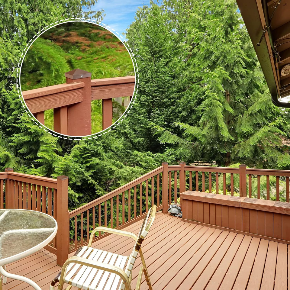 8 Pack 4X4 Aluminum Pyramid Caps Cover Fence Post Top Cover for 4'' X 4 ...