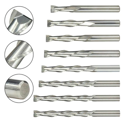 Woodworking Flat End Mill Illing Cutter Router Bit 2 Flutes 6mm Shank ...