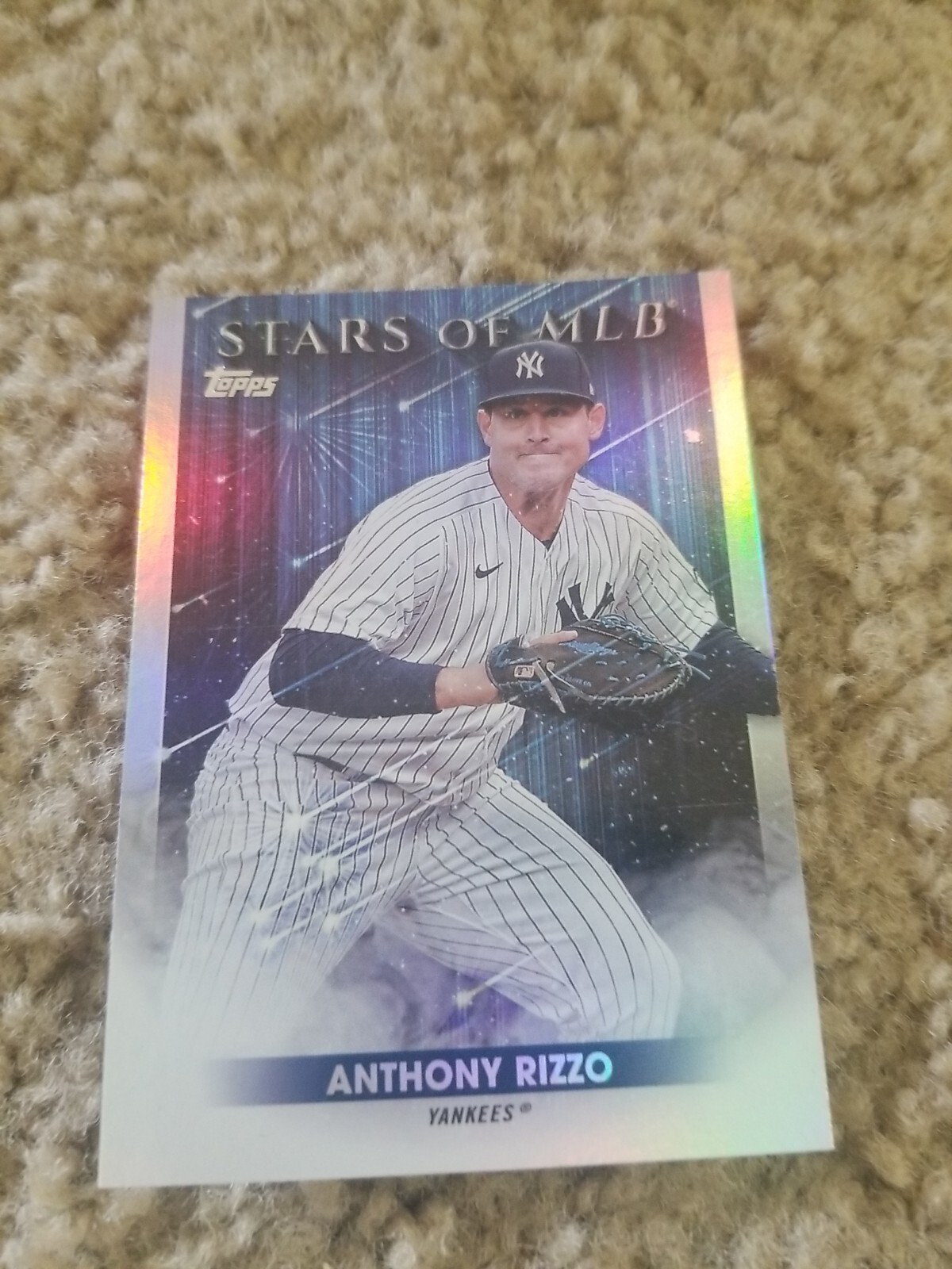 ANTHONY RIZZO 2022 TOPPS STARS OF MLB CARD #SMLB-75 NY YANKEES (SILVER ...