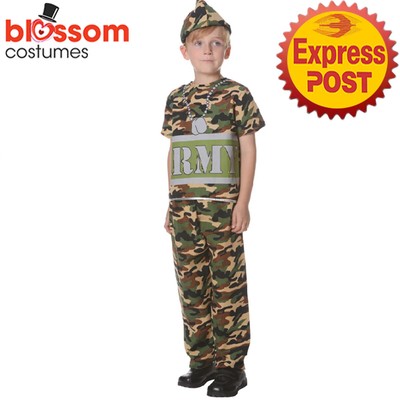 JDP116 Army Hero Camouflage Military Boys Child Soldier Book Week Party ...