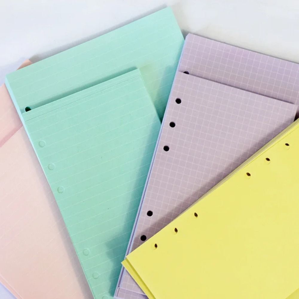 50 Sheet Colorful Loose-leaf Notebook Paper Replacement Inside Paper | eBay