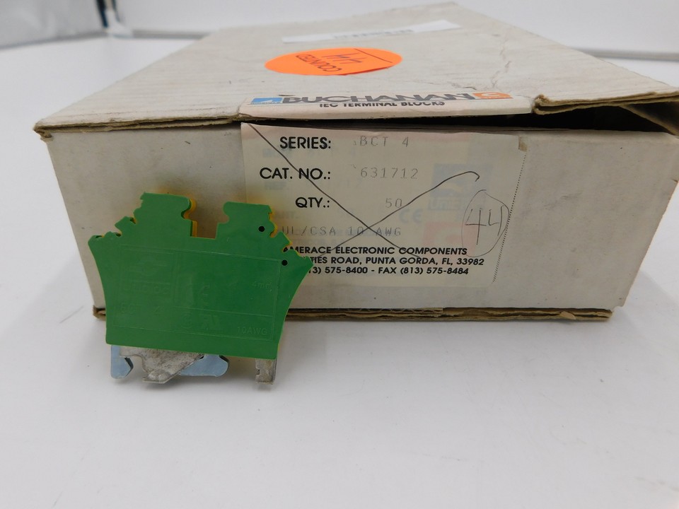 Buchanan NSB BCT-4 Terminal Blocks 50BOX | eBay