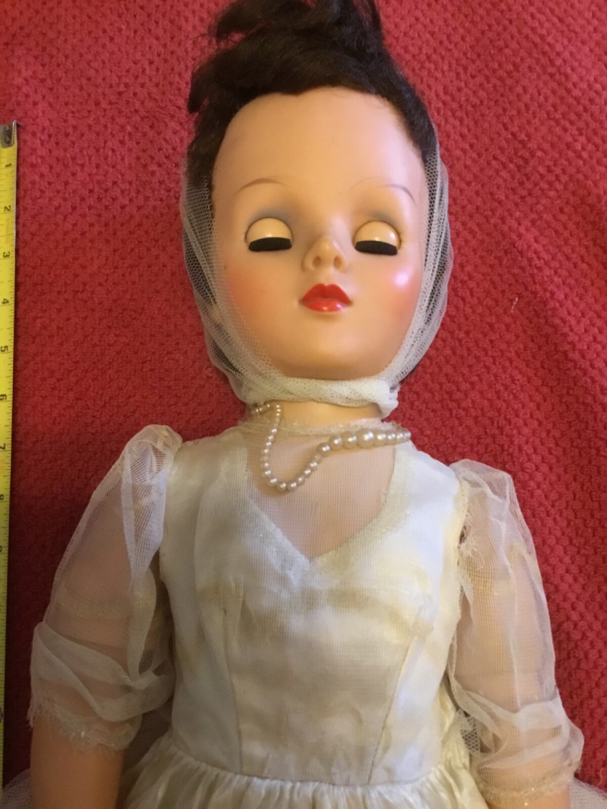 Vintage Walking Bride Doll 28” Tall Sleepy Eyes Eegee 1960s, Great ...