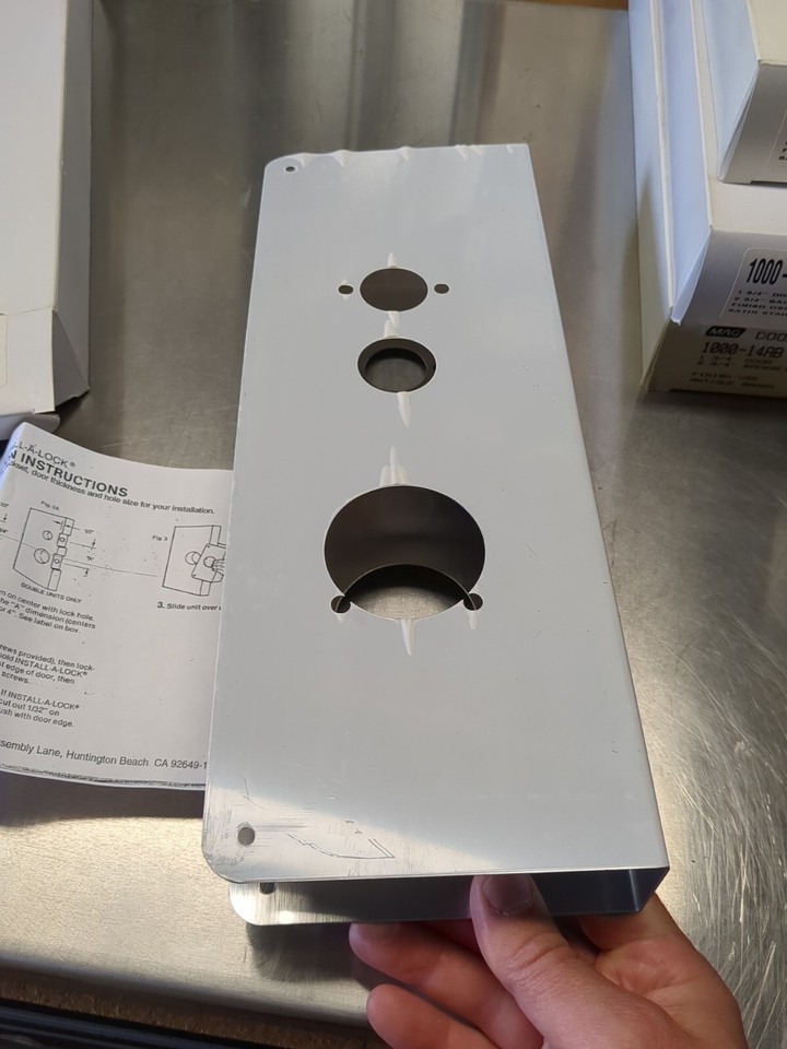 MAG 1000-14S Wrap Around Scar Cover Security Plate 5"x14" Simplex 1000 ...