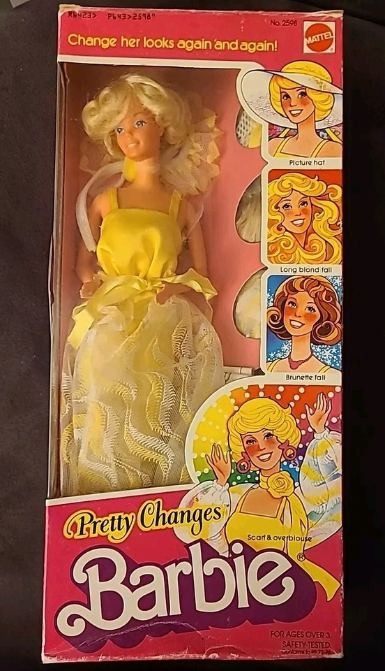 VINTAGE 1978 MATTEL PRETTY CHANGES BARBIE DOLL # 2598 IN ORIGINAL BOX ...