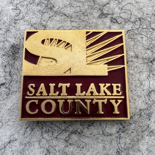 Salt Lake County Utah Lapel Pin Enamel Vintage State | eBay