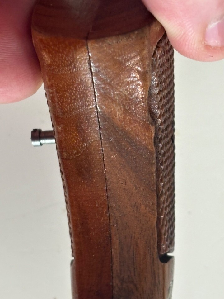 Smith & Wesson Factory K Frame Magna Square Butt Wood Grips Silver ...