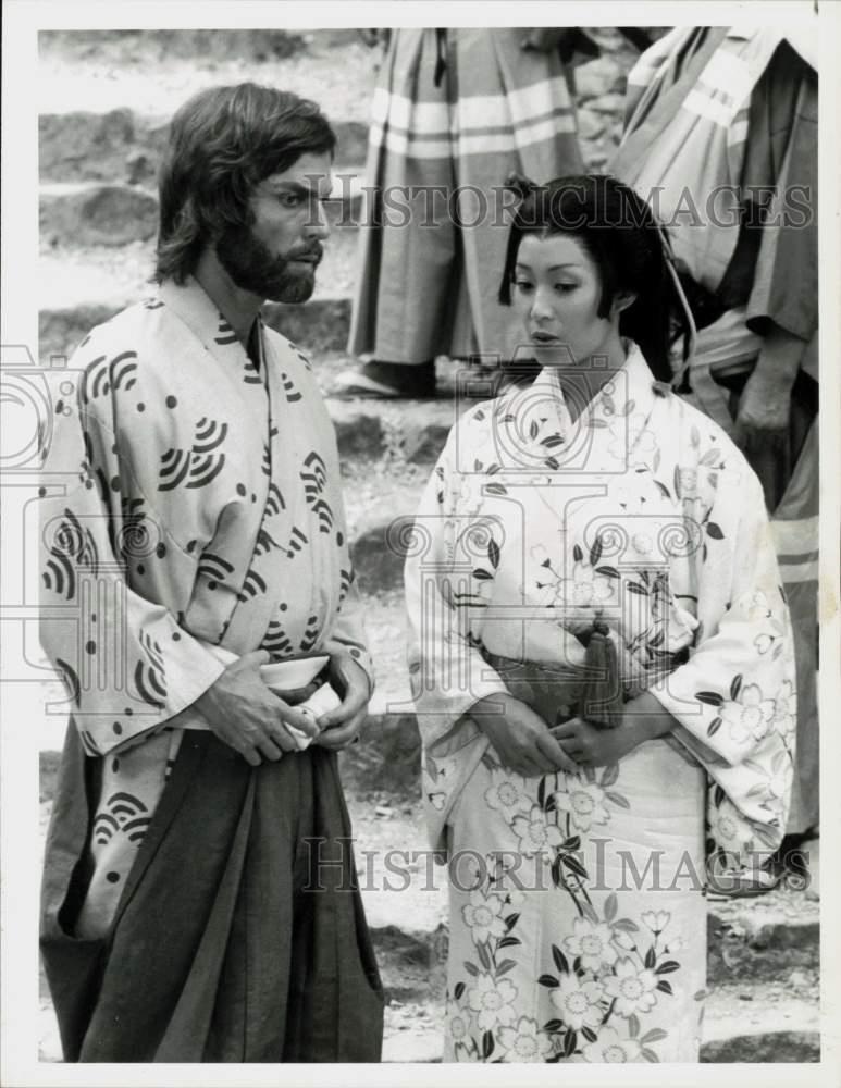 1980 Press Photo Richard Chamberlain & Yoko Shimada in "Shogun ...