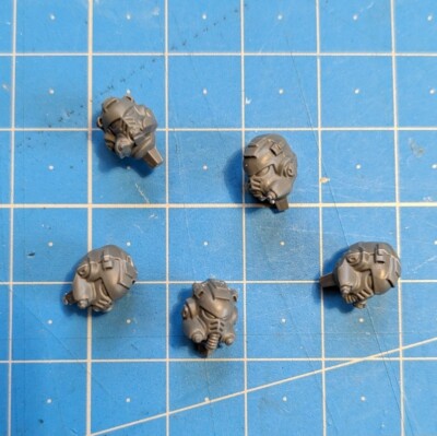 Heavy Intercessors Bits Helmeted Heads x5 Gravis Primaris Space Marines ...