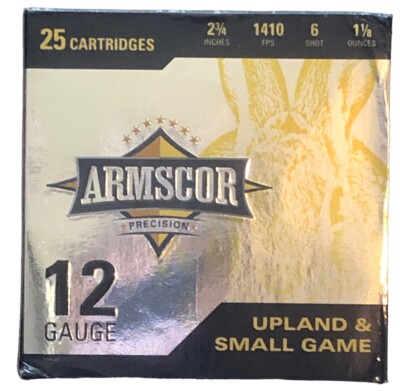 Armscor Upland & Small Game Load Shotgun Shell Rabbit Ammo Empty Box ...
