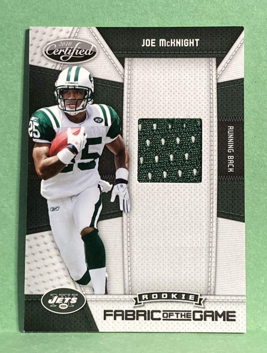2010 Certified JOE McKNIGHT Fabric Of The Game /250 Rookie RC Card #30 ...