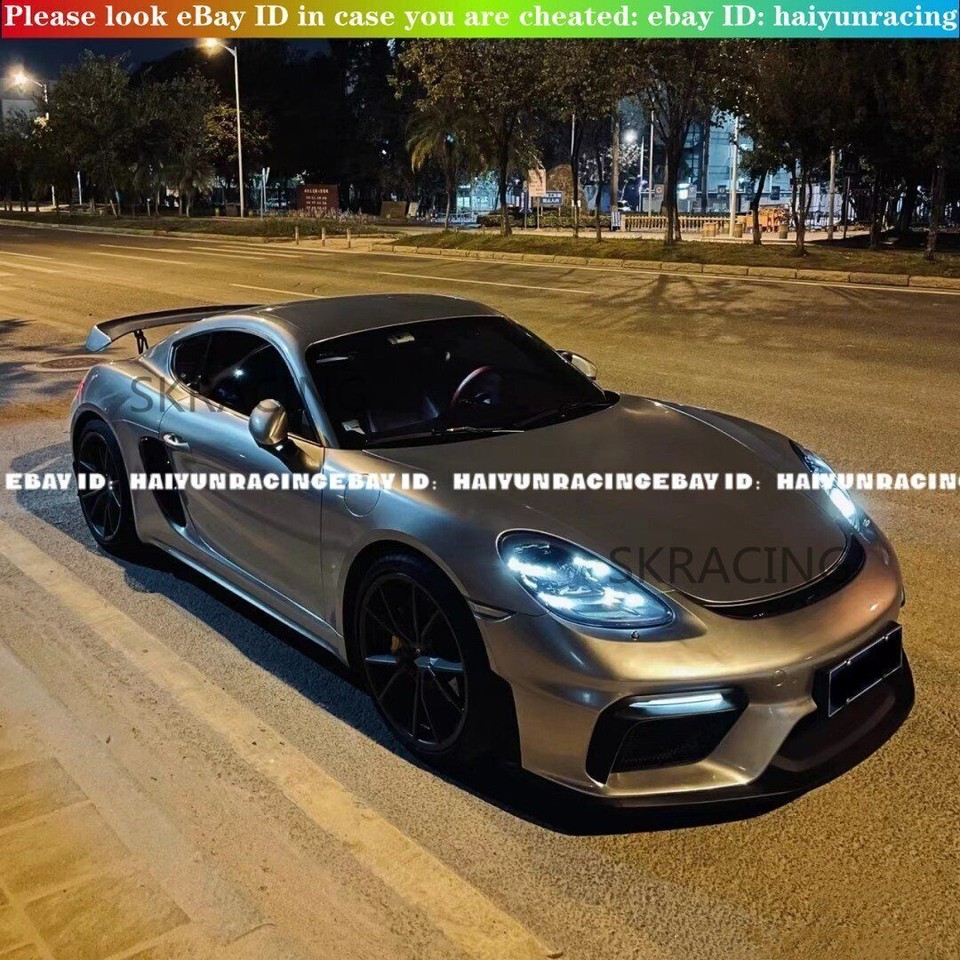 For Porsche 718 981 987 Boxster Cayman Carbon Fiber Rear Spoiler Wing ...