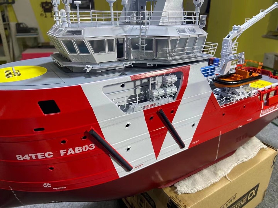 FAB Rescue Boat 1:72 690mm 27" RC Model Ship Kit | eBay