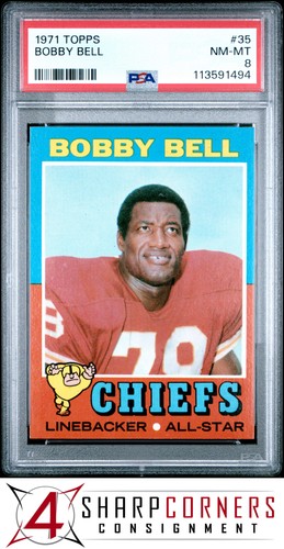 1971 TOPPS #35 BOBBY BELL CHIEFS HOF PSA 8 | eBay