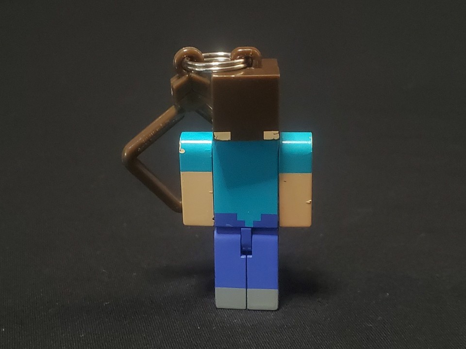 Steve - Mojang Minecraft 3" Backpack Hanger Keychain Toy Figure | eBay