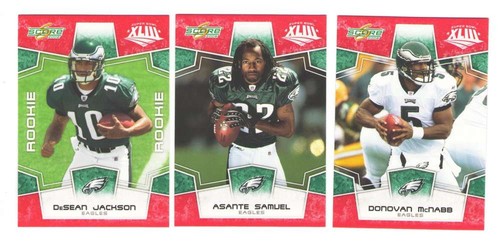 2008 Score Super Bowl XLIII RED Team set 2400 sets made - PHILADELPHIA ...