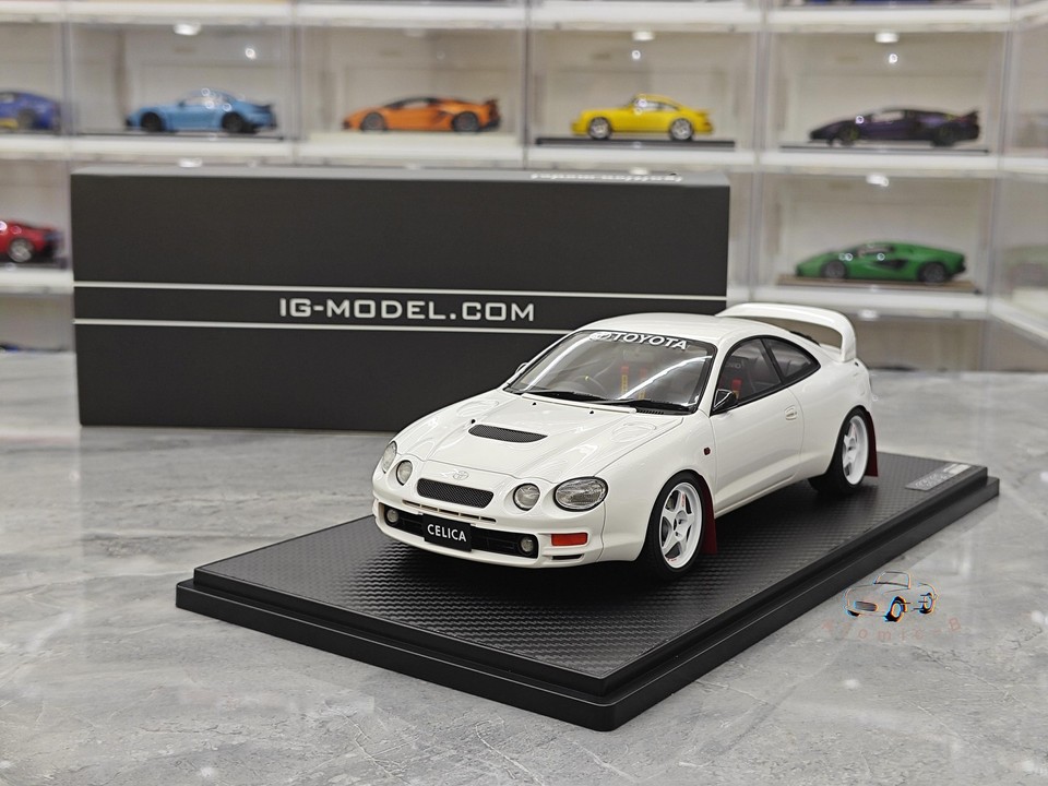 ignition model IG 1:18 Toyota Celica GT-FOUR ST205 White resin car ...