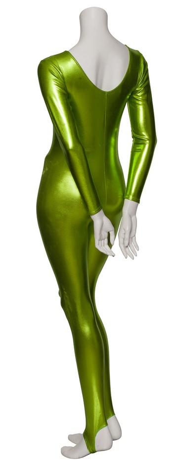 All Colours Shiny Metallic Dance Fancy Dress Long Sleeve Catsuit KDC012 ...