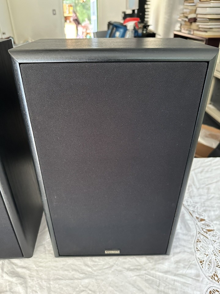 Cambridge Soundworks Model Six by Henry Kloss Black Wood Speakers | eBay
