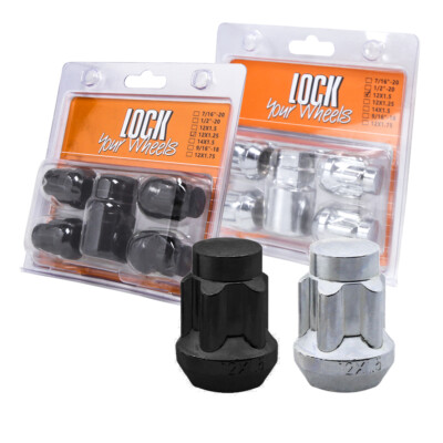 12x1.25/1.5 Locking Lug Nuts| Bulge Acorn| 4 Lugs 1 Key | Wheel Locks ...