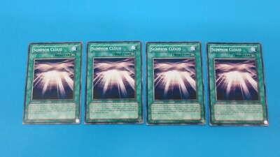 4x SUMMON CLOUD SPELL CARD UNLIMITED GLAS-EN049 COMMON YUGIOH NM ...