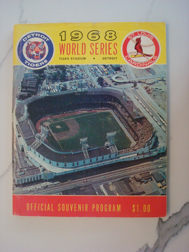 1968 World Series Baseball Program -Detroit Tigers v St. Louis ...