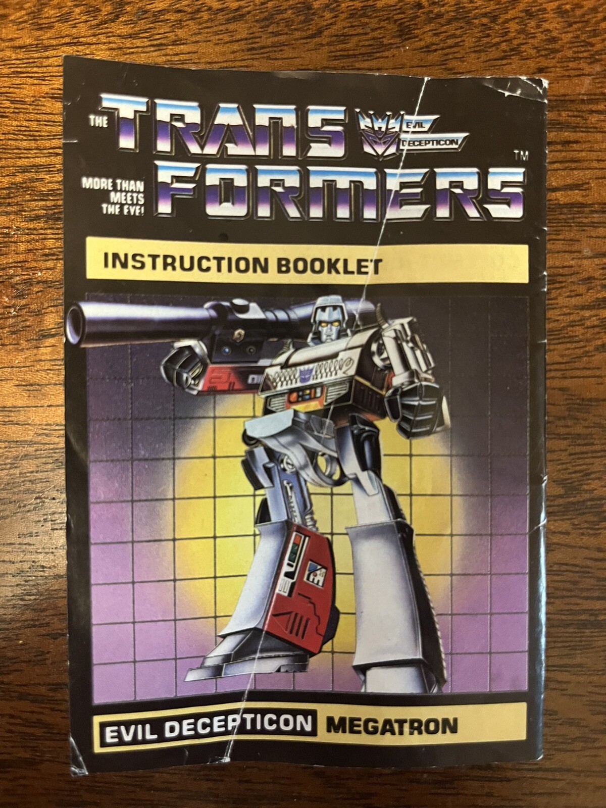 G1 Transformers Megatron Instruction Manual ONLY Vintage 1984