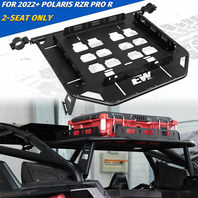 Adjustable Rear Bed Cargo Luggage Rack For 2022-2025 Polaris RZR Pro R ...