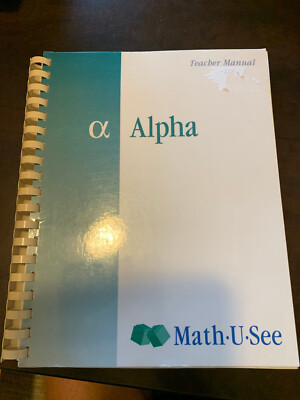 Math U See Alpha Teacher Manual : Single-Digit Addition and Subtraction ...