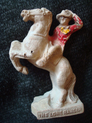 1938 LONE RANGER SILVER COMPOSITE FIGURINE STATUE | eBay