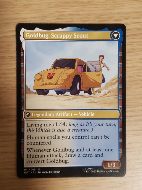 MTG Goldbug, Humanity's Ally // Goldbug, Scrappy Scout Transformers 011 ...