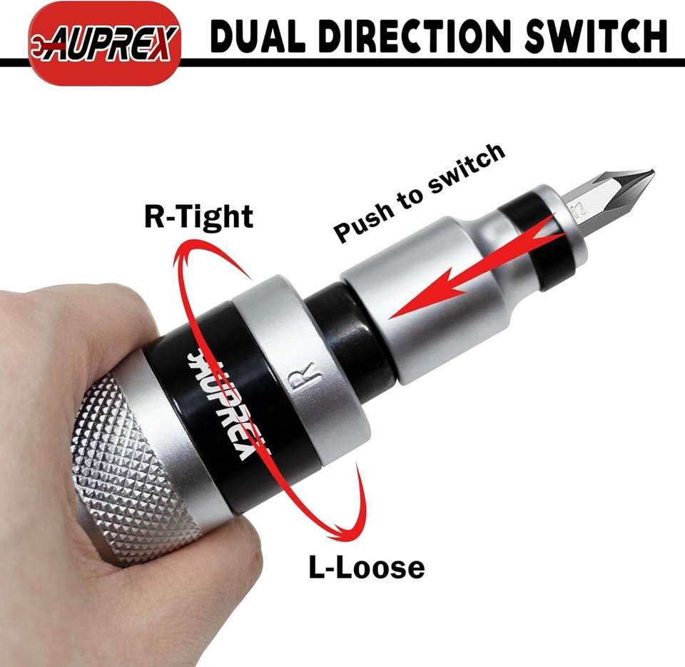 Manual Impact Screwdriver, 1/2” Reversible Hand Impact Driver Set ...