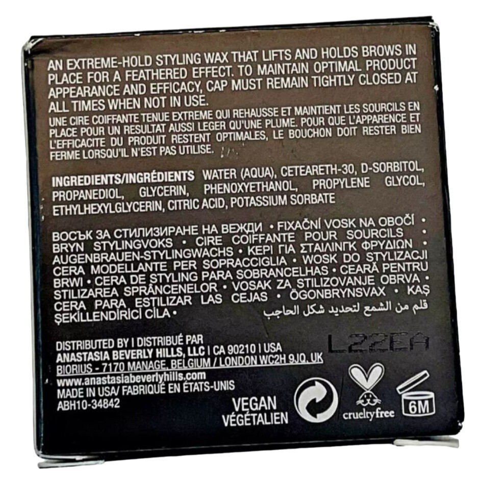 Anastasia Beverly Hills ABH Brow Freeze Brow Styling Wax Clear 0.28oz ...