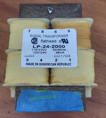 Transformer LP24-2000 - Flathead - HiPot Tested - 12/24 VAC 48VA | eBay
