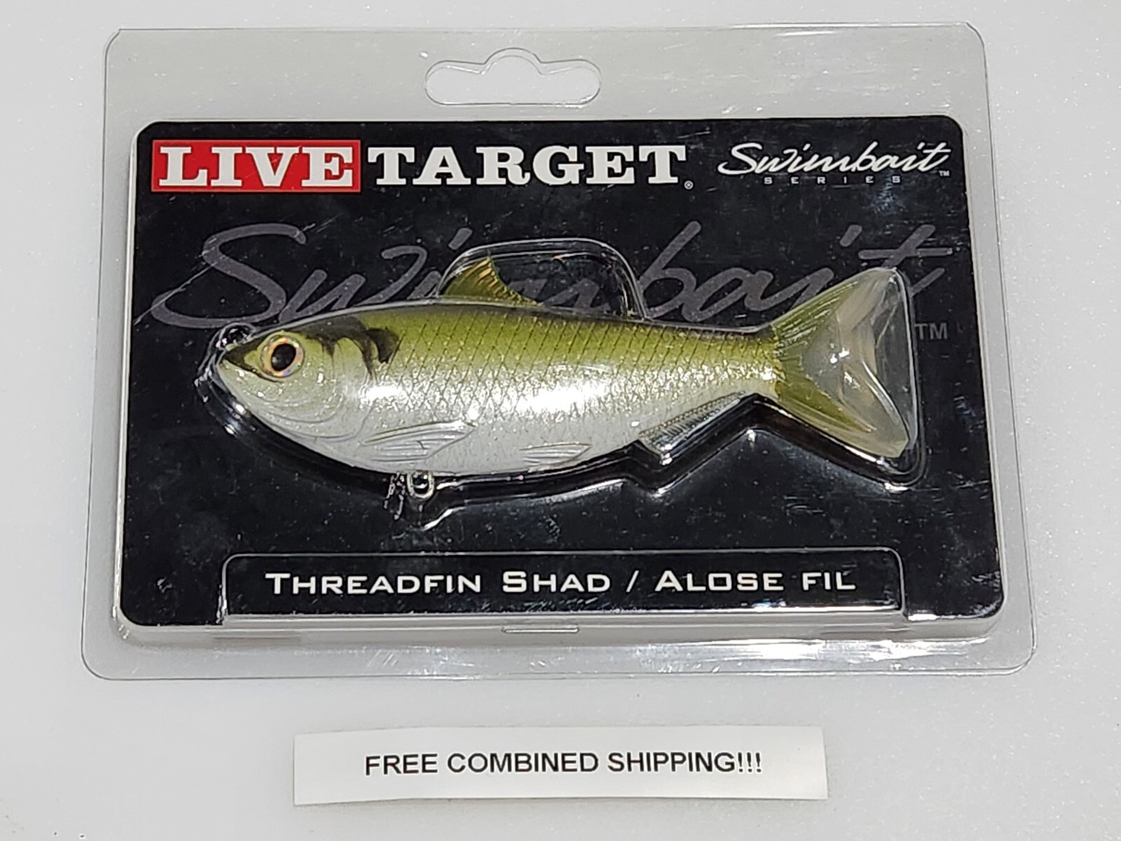 LIVETARGET Threadfin Shad 4 1/2" Swimbait Green Bronze TFS115MS703 | eBay
