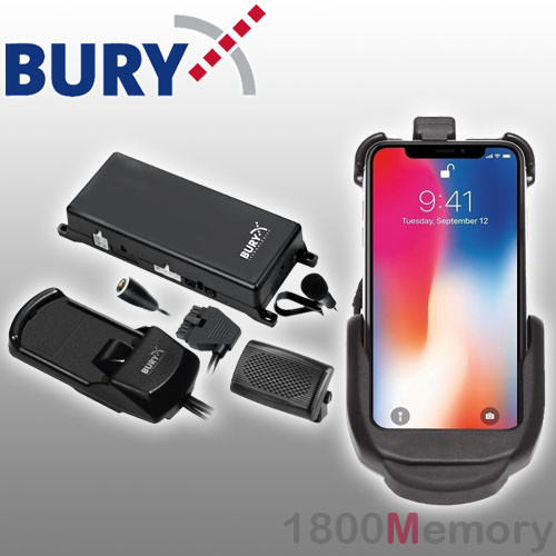 Bury S8 System 8 Bluetooth Hands-Free Cradle Car Kit fo Apple iPhone X ...
