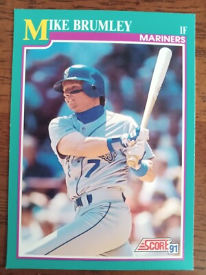 MIKE BRUMLEY MARINERS 1991 SCORE BASEBALL CARD #624 | eBay