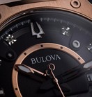 Bulova Precisionist X Diamond Sapphire Rose Gold Black Dial Men's Watch ...