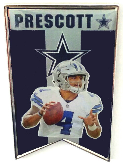 Dallas Cowboys Pins Dak Prescott Pin NFL Officially Licensed Football ...