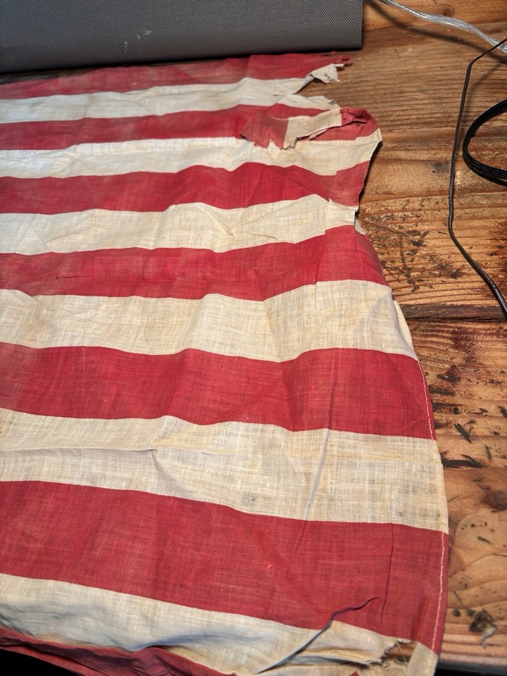 Vintage 48 Star American Flag 32"x22" Cotton US Banner Pre-1959 | eBay