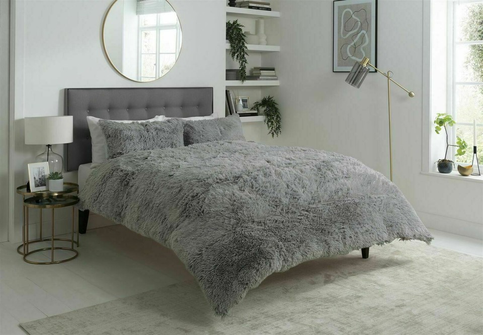 Snuggle Duvet Cover Set Super Soft Fluffy Quilt Sets Warm Cosy Winter ...