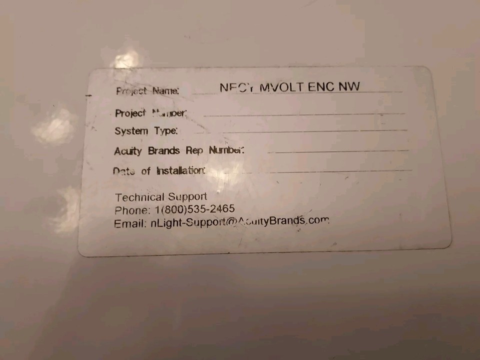 Acuity Controls nLight Eclipse System Controller NECY MVOLT ENC NW | eBay
