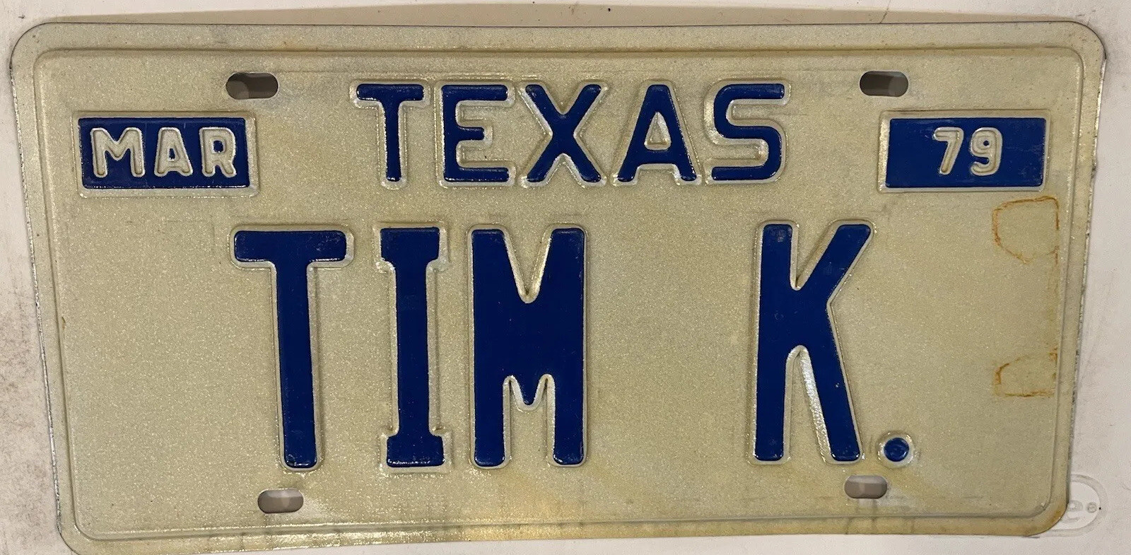 Vanity TIM TIMOTHY K license plate Timmy Timothe Timmo Timmothy ...