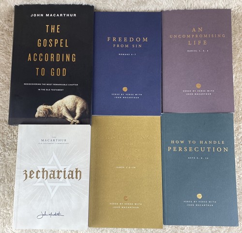 Lot Of 6 John Macarthur Books Zechariah, Gospel According To God & More ...