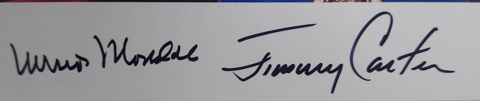President Jimmy Carter & Vice President Walter Mondale Signed Photo | eBay