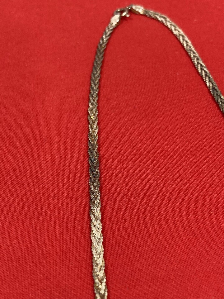 NEW NOS ITALY 925 Sterling Silver Multi Strand Braided Serpentine ...