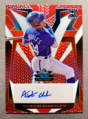 2023 Leaf Eclectic Baseball Valiant Auto - Austin Charles RC /9 - V-AC1 ...
