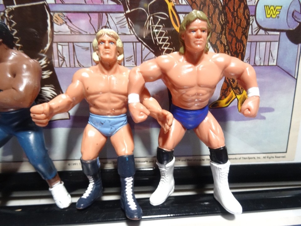 LOT OF 5 - WCW Galoob Vintage Wrestling Figures UK WWF AWA WWE STINER ...