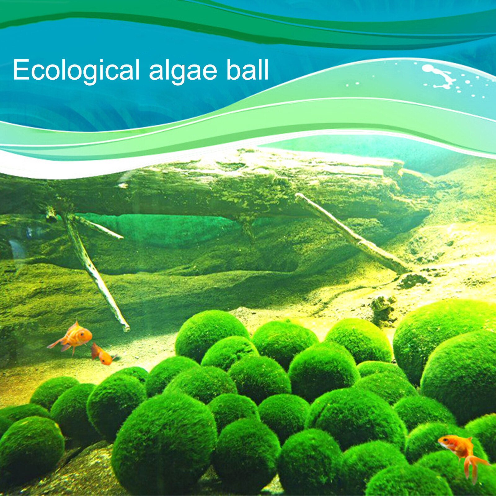 Marimo Moss Ball Fish Aquarium Decor 4-5cm Artificial Cladophora ...