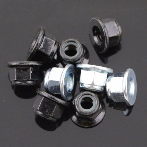 M3 M4 M5 M6 M8 M10 M12 Nylon Insert Lock Nuts (Nyloc) Hex Flange Lock Nut | eBay